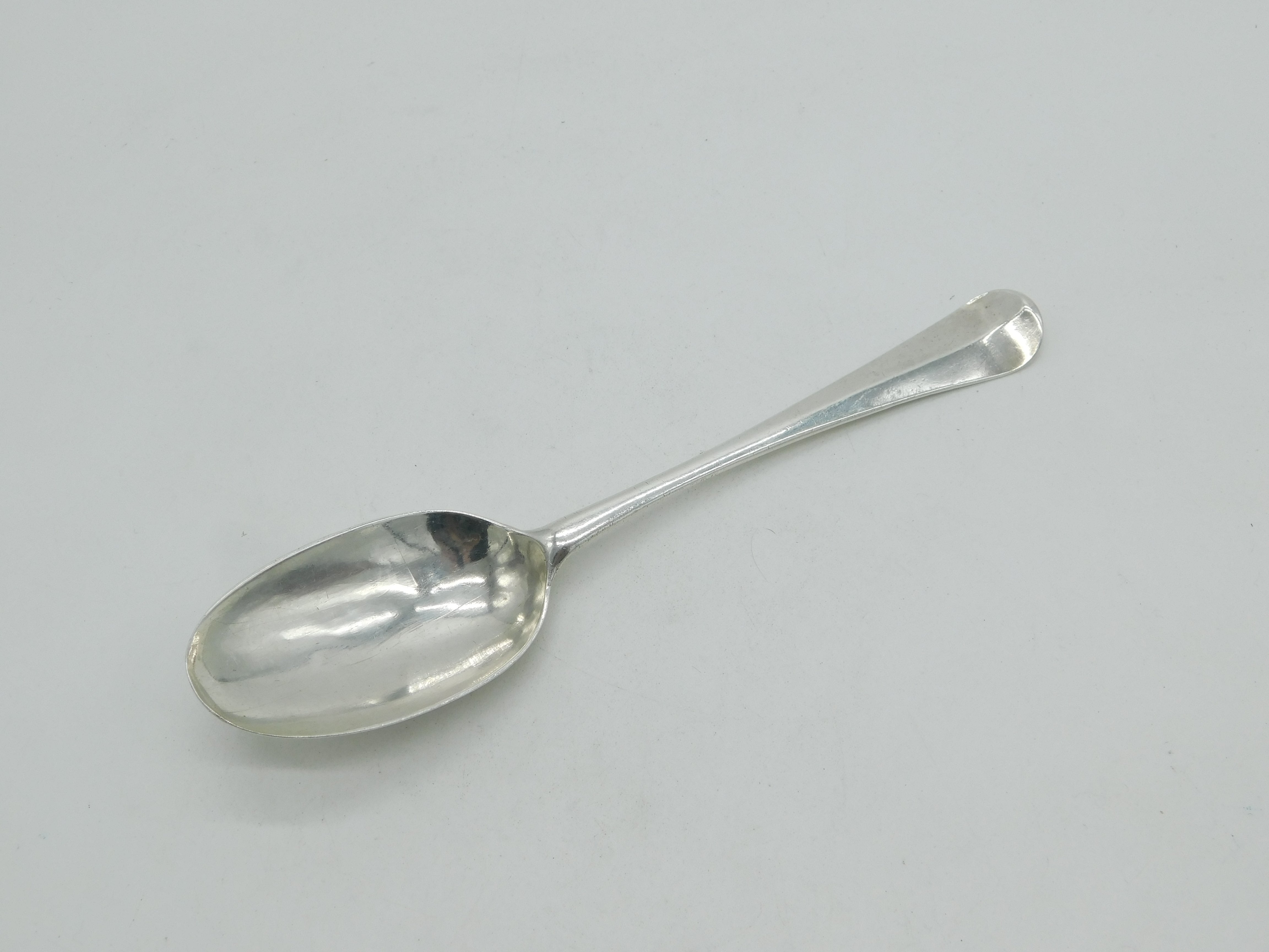George I Sterling Silver Rat Tail Serving Spoon 1724 Antique London Mi ...